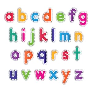 Alphabet Wall Decal Sticker Kids Room Educational Colorful 26 Cute ...