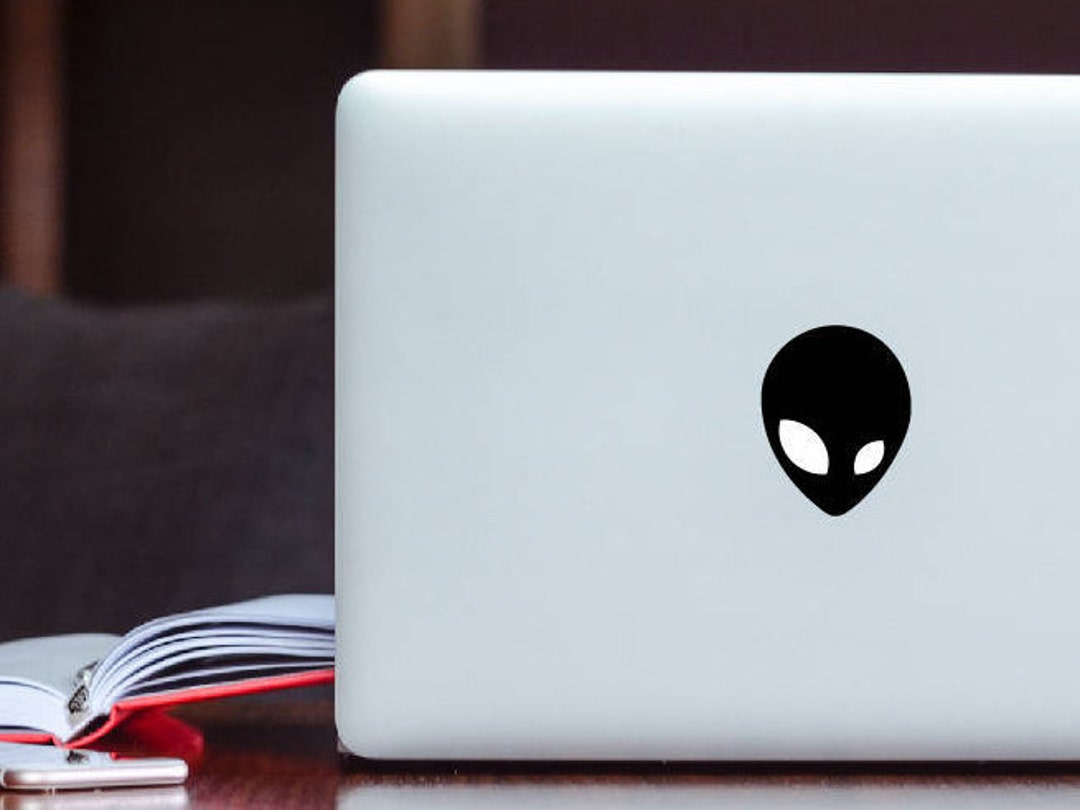 Alien Head MacBook Decal Glowing Apple Decal / Laptop Decal / iPad ...