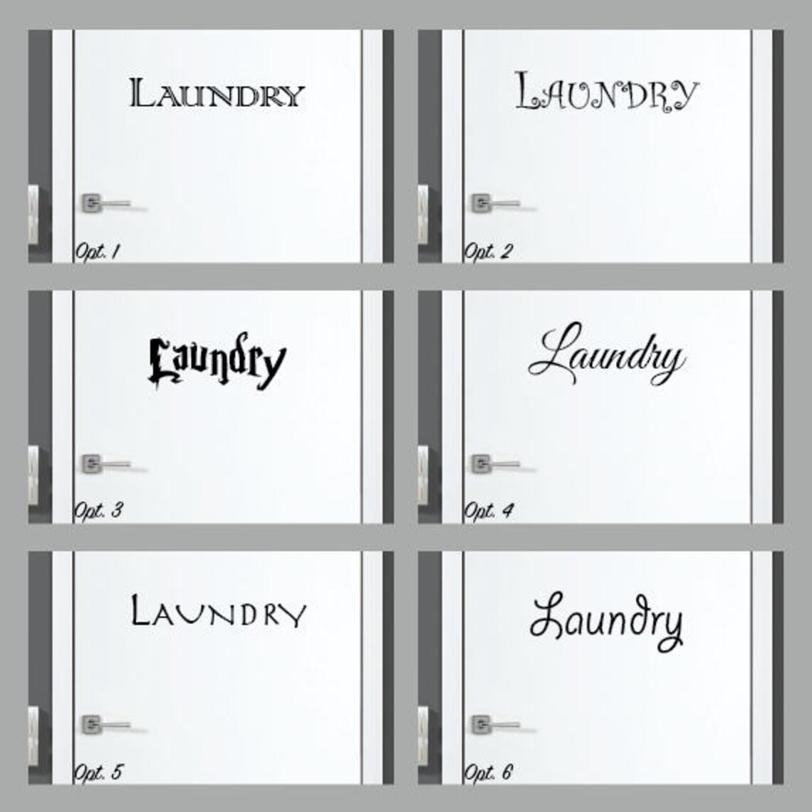 Laundry Decal / Laundry Sticker / Laundry Room Door Decal Art - Etsy