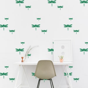 Dragonfly Wall Decal Insect Kids Room Wall Sticker Nursery Bedroom ...