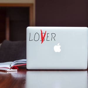 Loser / Lover Decal Stephen King's IT Losers Club Inspired Apple ...