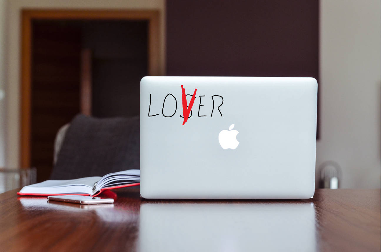Loser / Lover Decal Stephen King's IT Losers Club Inspired Apple ...