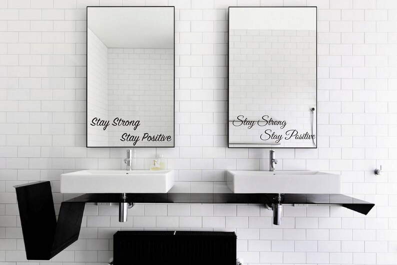 Stay Strong Stay Positive Mirror Decal / Stay Strong Stay - Etsy