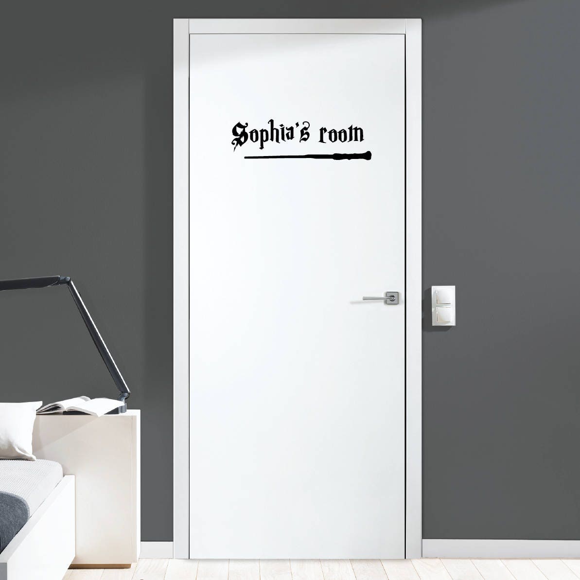 Girl Name Door Decal wizard Theme Custom / Girl Kid's | Etsy