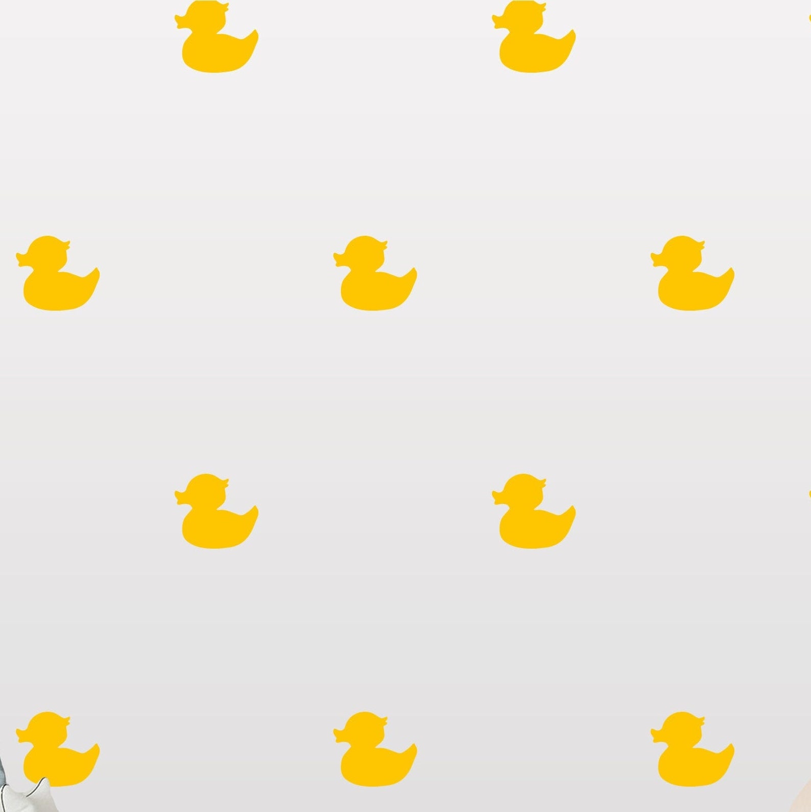 Rubber Duck Wall Pattern Decal Bathtub Duck Kid Room Nursery Sticker ...