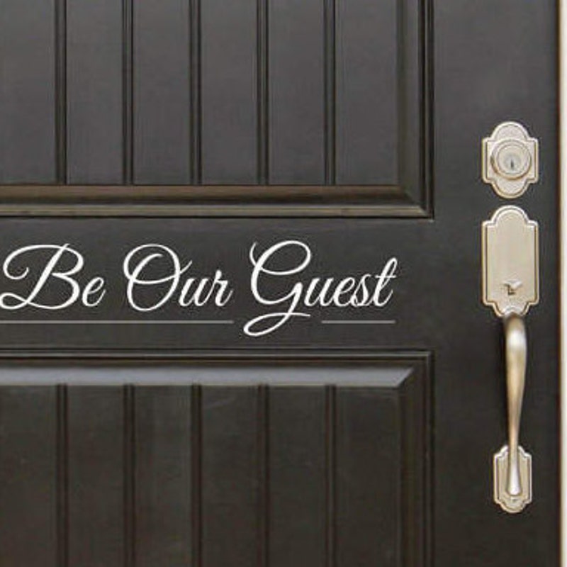 Be Our Guest Decal - Etsy
