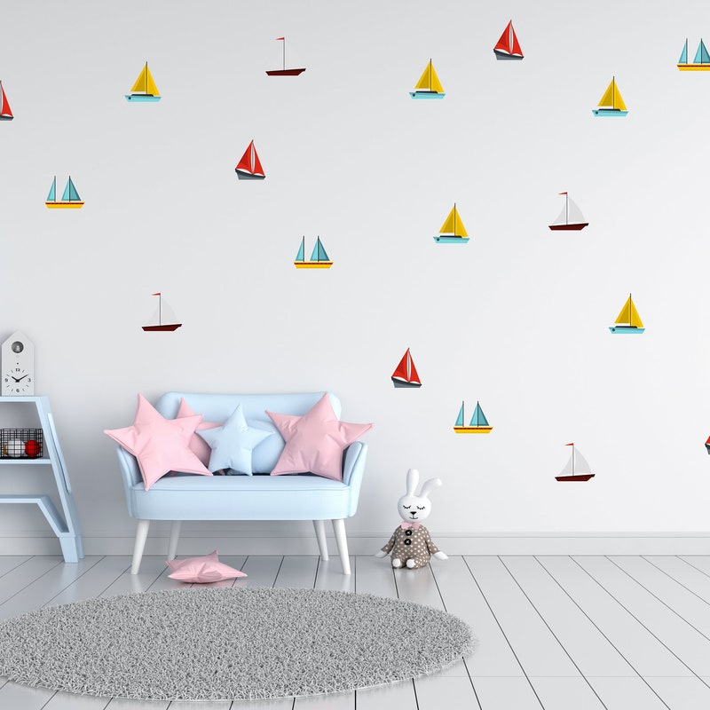 Boat Wall Decal - Etsy