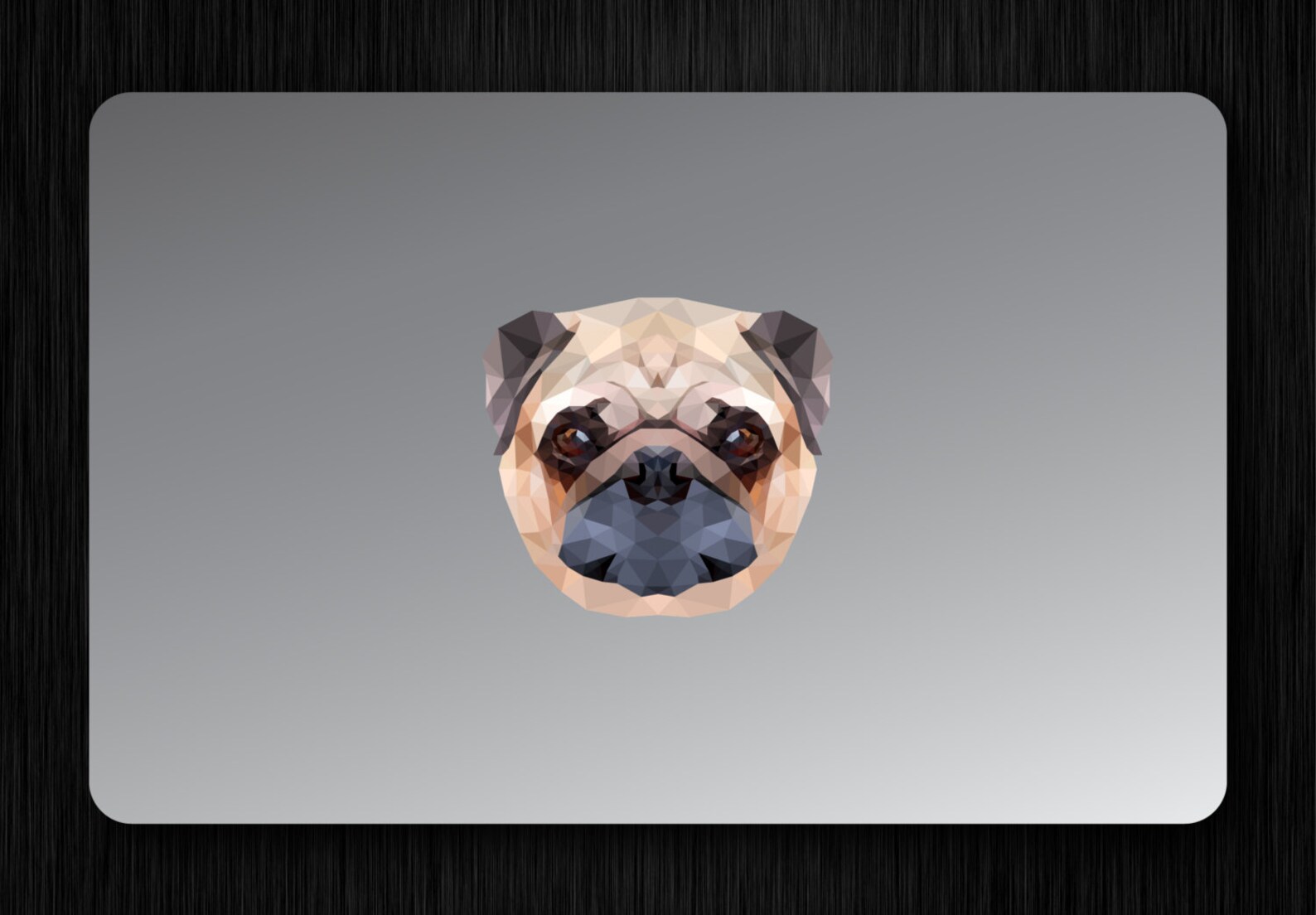 Modern Geometric Pug Dog Spirit Animal Apple Macbook / Laptop | Etsy