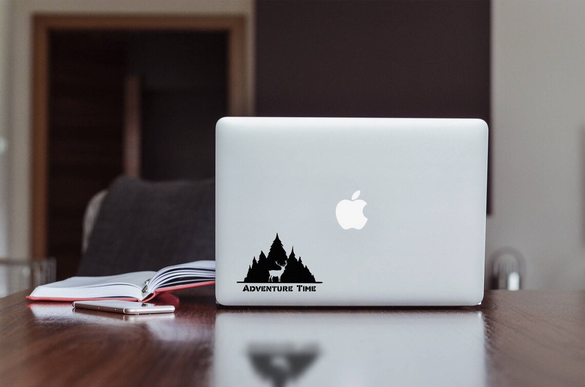 Adventure Time Decal Forest Camping Deer Apple MacBook Sticker ...