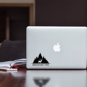 Adventure Time Decal Forest Camping Deer Apple MacBook Sticker ...