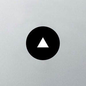 Black Triangle Light Cover Apple MacBook / Laptop Decal Sticker - Etsy