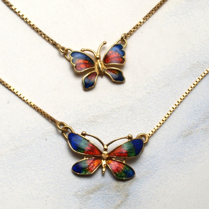 Enamel Butterfly - Etsy