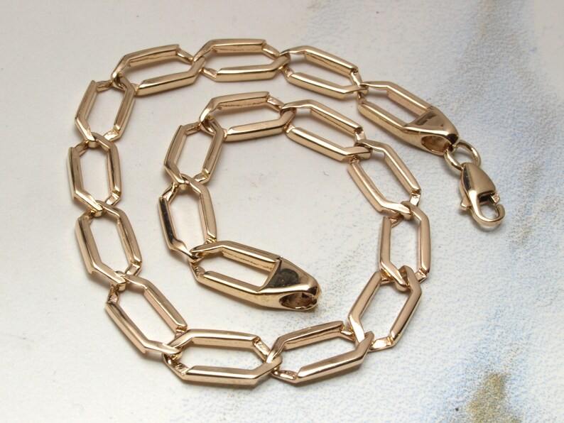 81/4 Vintage Gold Link Bracelet - Etsy