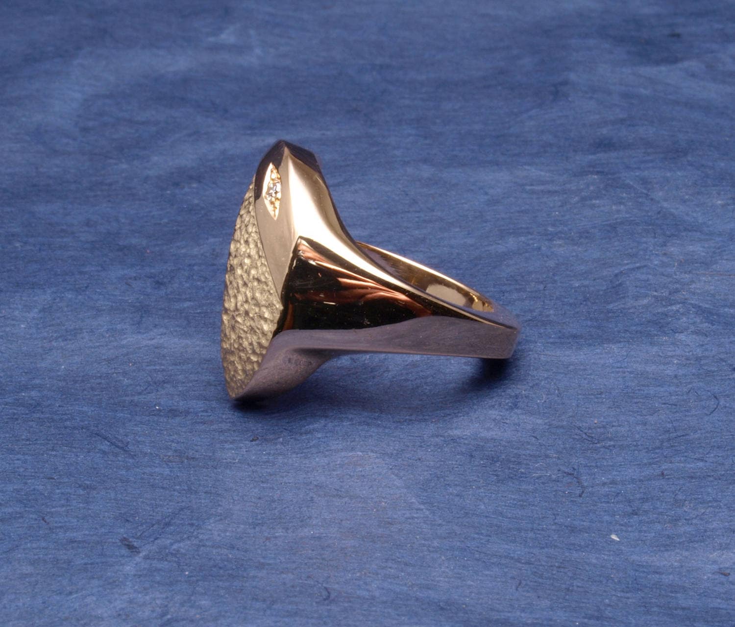 18ct Gold New Moon Diamond Ring - Etsy