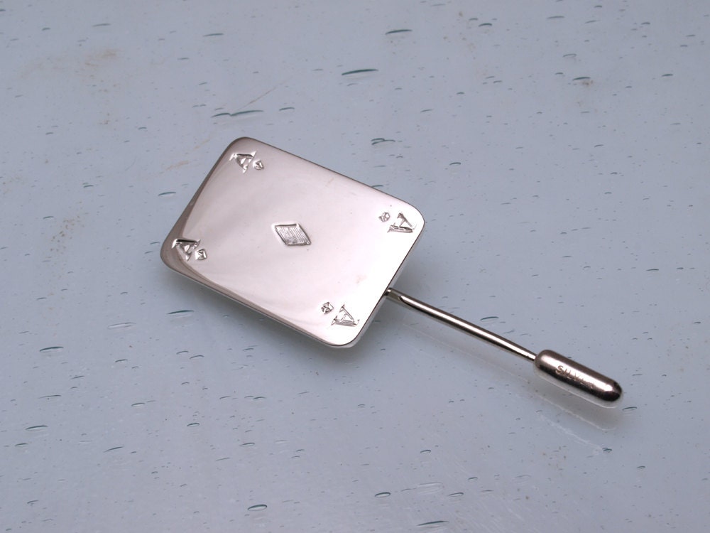 Playing Card Lapel Pin - Etsy UK