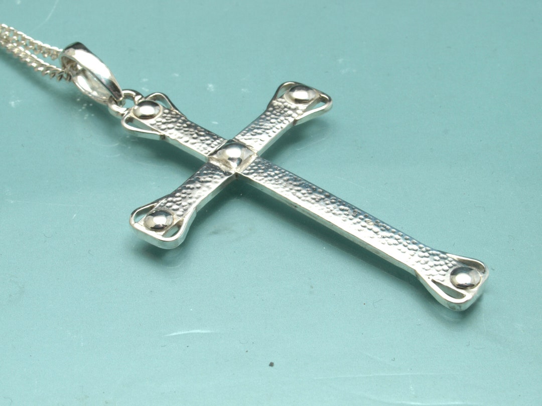 Hand Made Silver Cross - Etsy