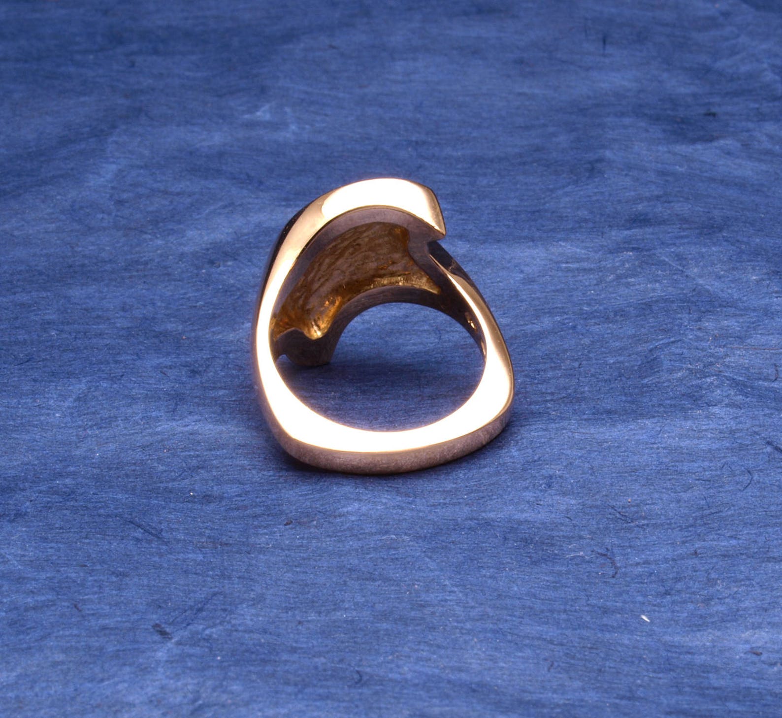 18ct Gold New Moon Diamond Ring - Etsy