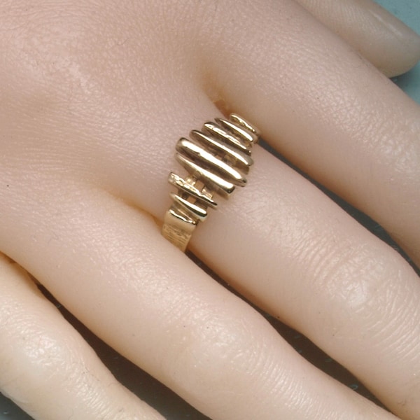 Organic Gold Ring - Etsy