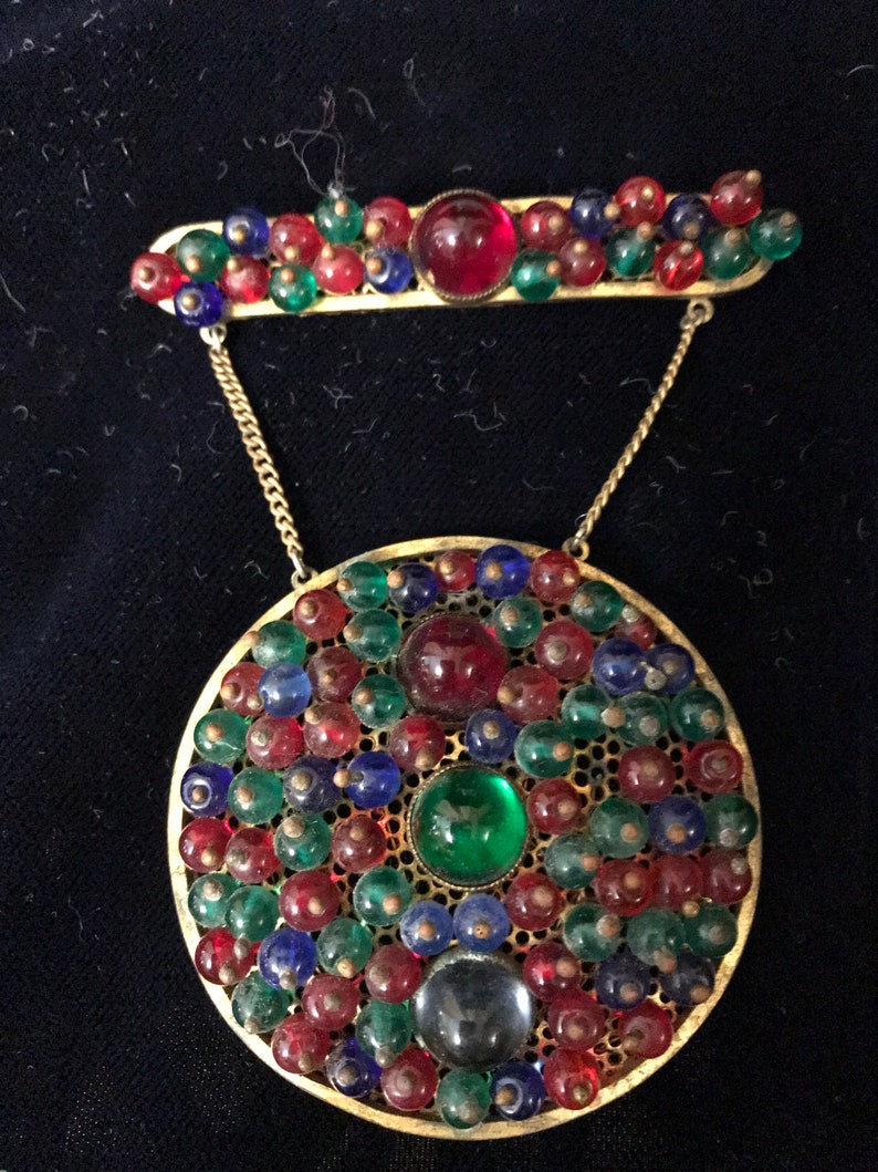 1930s NY Designer Ben Meltzer Rare Art Deco Glass Bead Bar - Etsy