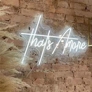 That's Amore Sign,custom Neon Sign for Party | Neon Wall Light | Wall ...