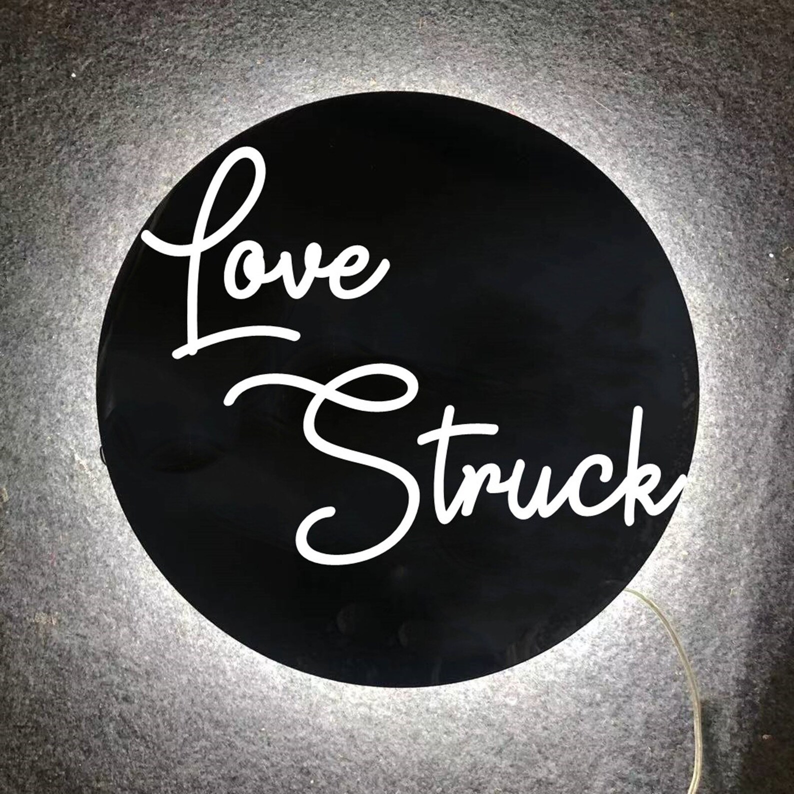 Custom Circle Backlit Logo Sign for Business Decor Logo - Etsy