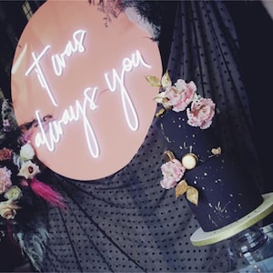 Neon Sign Wedding, Custom Neon Sign, Wedding Decor Neon Sign, Neon Sign ...