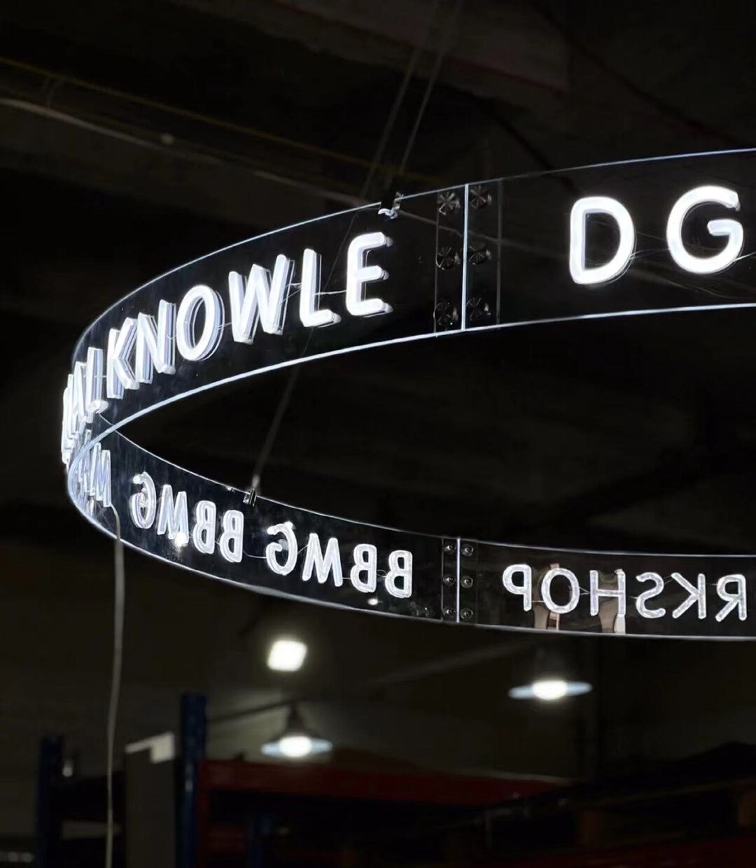 Circular Band. Circle Decor Sign. Wedding Party Sign,personalized Light ...