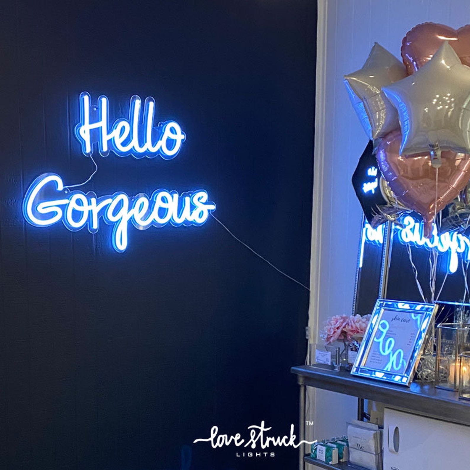 Custom Hello Gorgeous Neon Sign Personalized Neon Wedding - Etsy