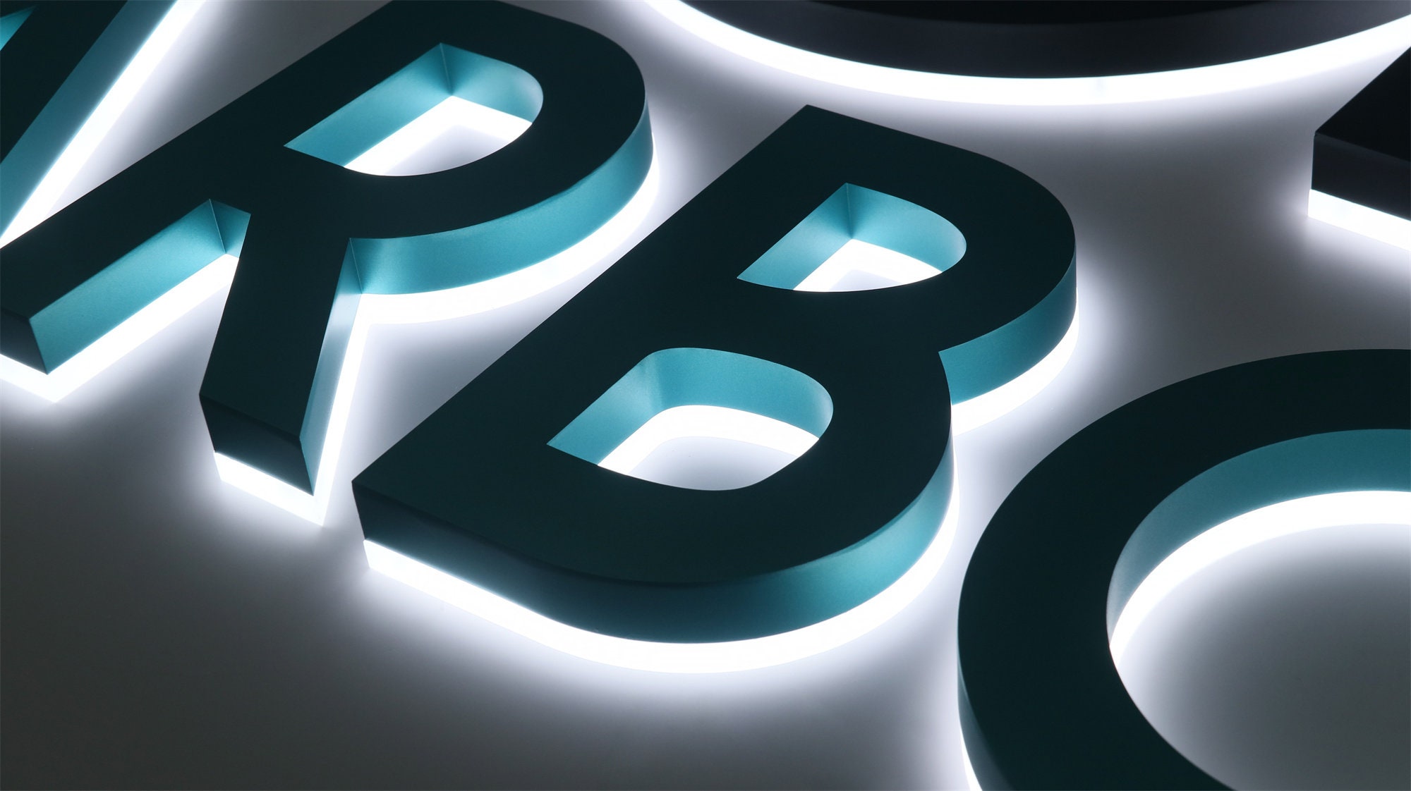 Custom LED Backlit Metal Signs, 3D Backlit Signage, 3D Backlit Metal ...
