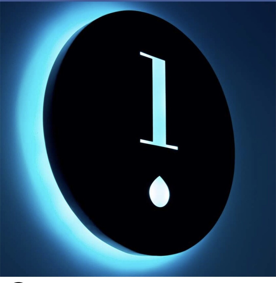 Backlit Circle Sign, Led Metal Lightbox, Halo Lighting Sign ...