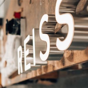 Light Sign , Business Custom Led Sign, Backlit Stainless Steel 3D ...