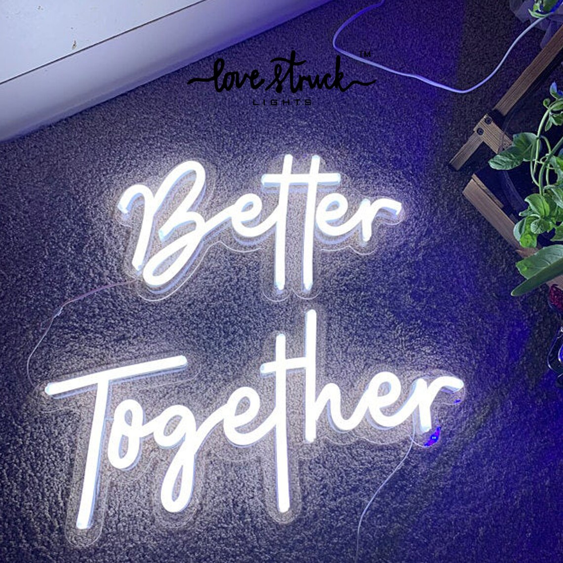 Better Together SignWall Sign Customized Sign Neon Light | Etsy