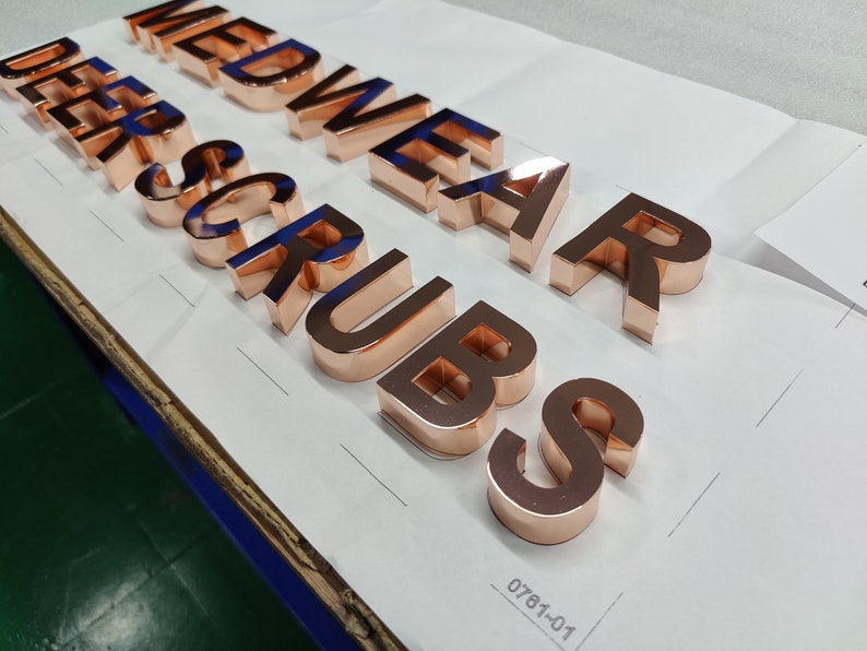 Custom Metal Logo Signage,impact Signs, CUSTOM Wall SIGN, Large Metal ...