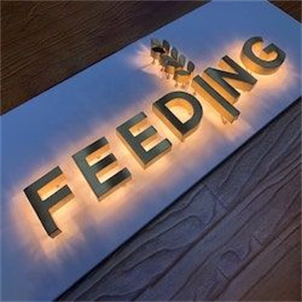 Custom Backlit Metal 3D Business Sign: Office Lobby Signage - Etsy