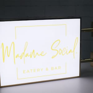 Double Sided Lighted Sign, Lightbox and Embossing, Outdoor Signage ...