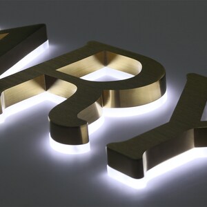 Custom Backlit Sign, Sign for Business, LED Light Box Backlit Silver ...