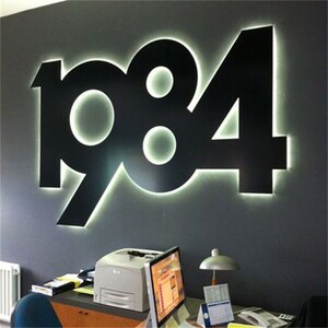 Cutout Metal Logo Sign, LED Laser Cut INDOOR or OUTDOOR Stand off ...