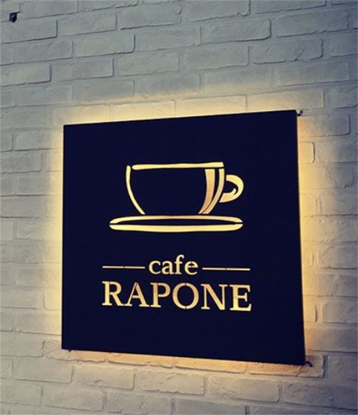 Custom Circle Backlit Logo Sign for Business Decor Logo - Etsy