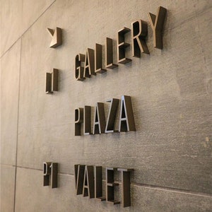 Acrylic 3D Letters Metal Signage Custom Logo Stainless Steel Custom ...