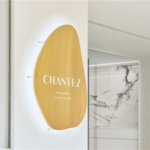 Circle Lighted Sign, 3D Lettering Signage, 3D Letters Shop Signs, 3D ...