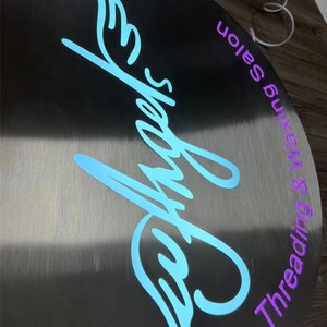 Custom LED Backlit Circle Sign: Halo Lighting Logo - Etsy