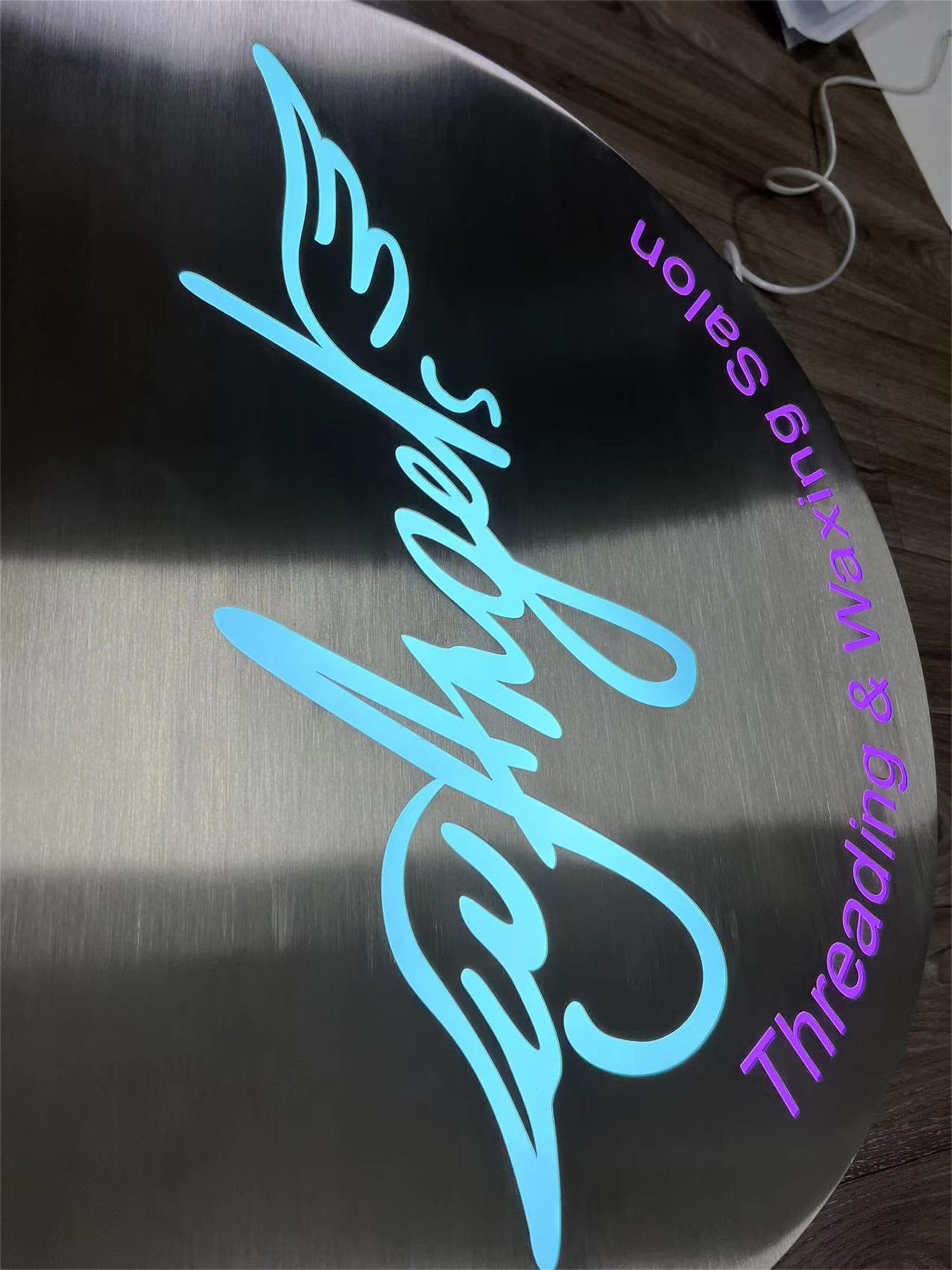 Backlit Light Box Led Metal Cut Out Neon Sign Halo Lighting - Etsy