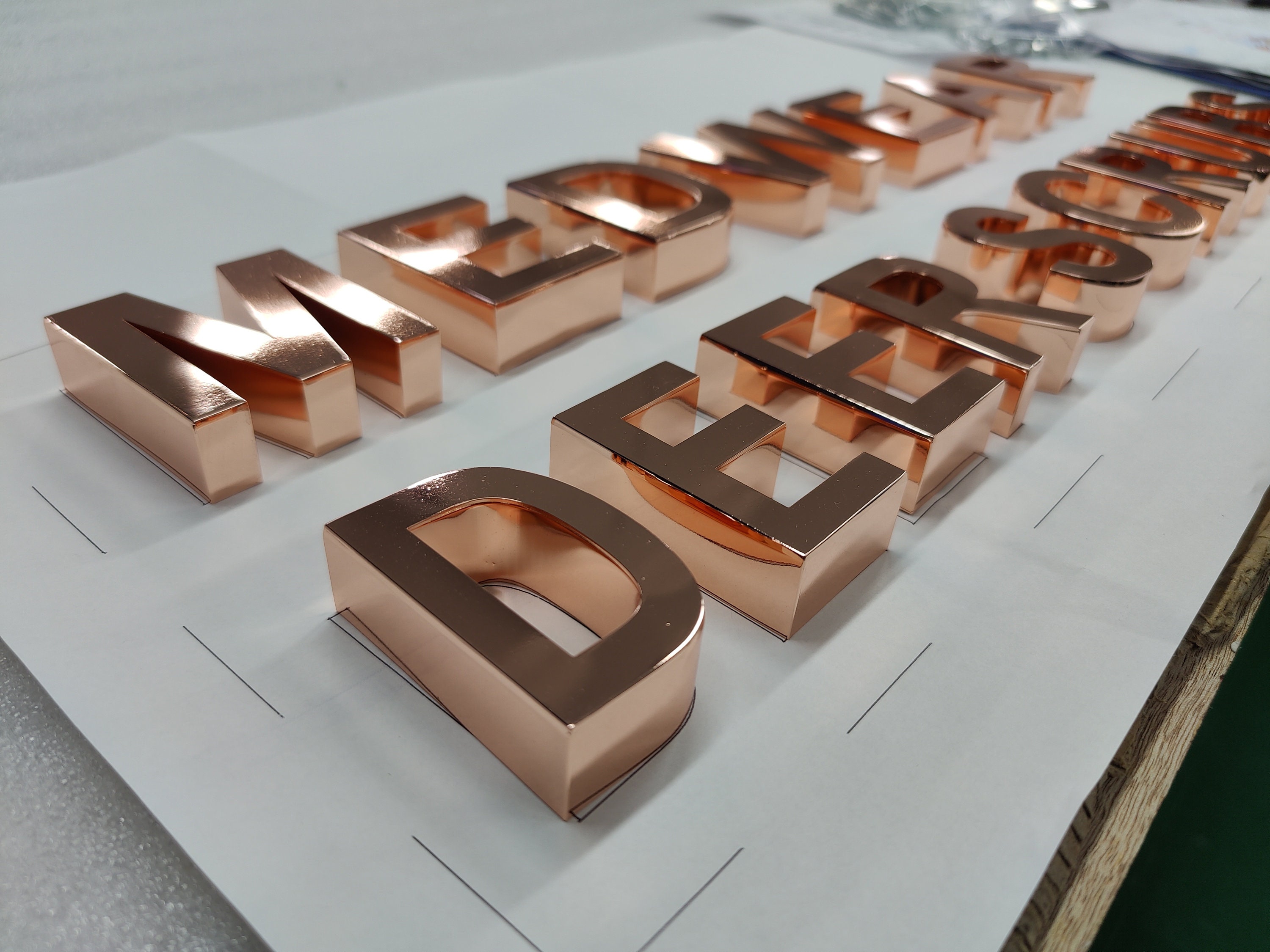 Custom Metal Logo Signageimpact Signs CUSTOM Wall SIGN | Etsy