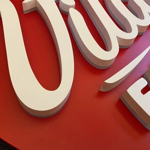 Custom Backlit Round Logo Sign Circular Light Box | Etsy