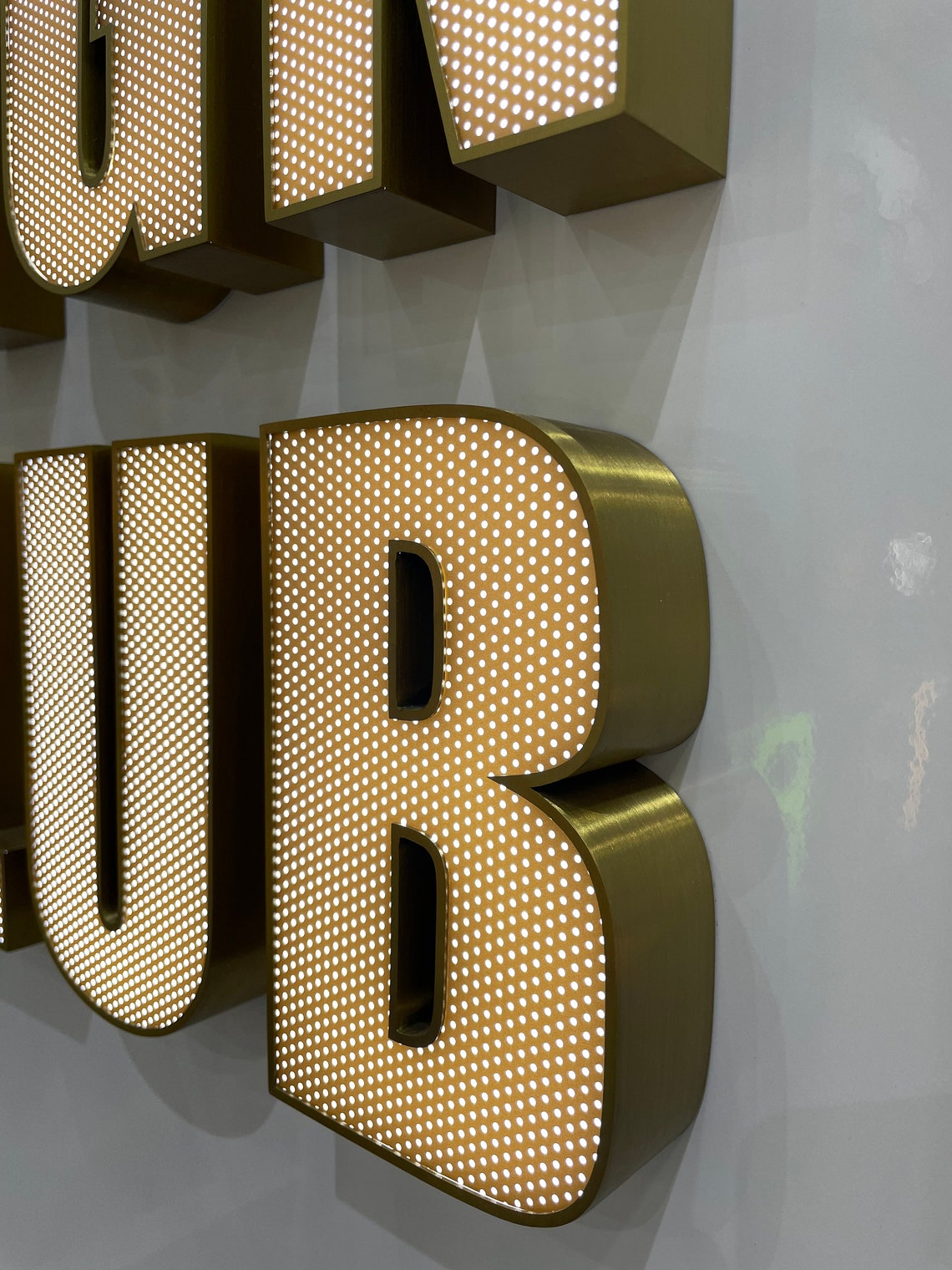 Face Lit Acrylic Channel Letters Colors PVD Stainless Steel - Etsy