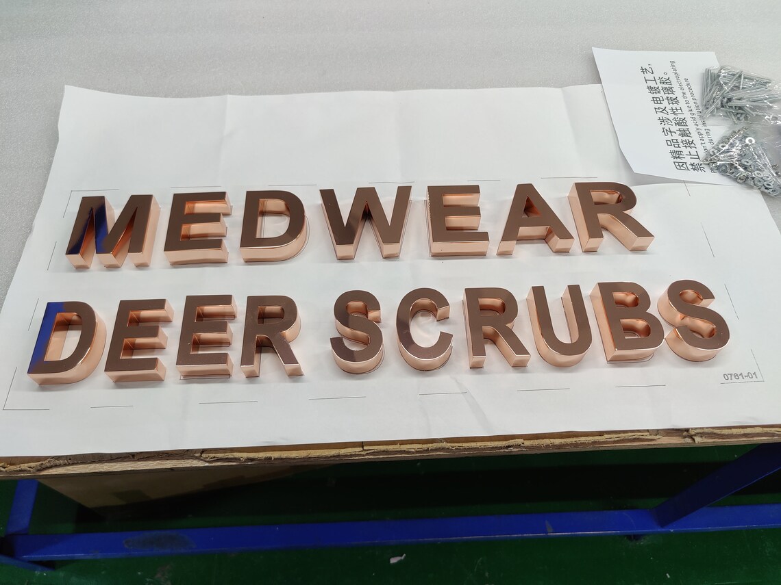 Custom Metal Logo Signageimpact Signs CUSTOM Wall SIGN | Etsy