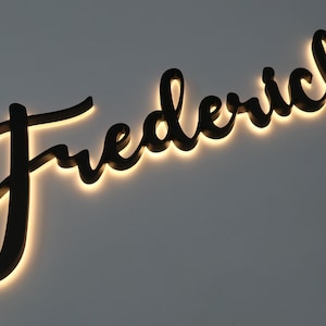 Metal Letter Backlit - Business Signage - Backlit 3D Logo - Custom ...