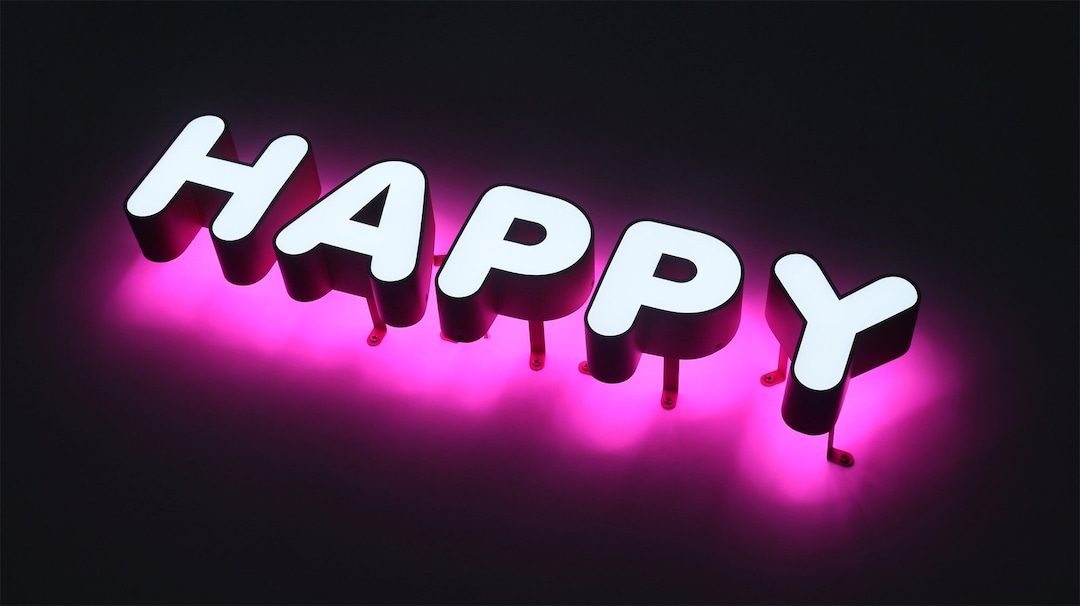 Double Lighted Letter Sign.custom Stainless Steel Backlit Sign ...