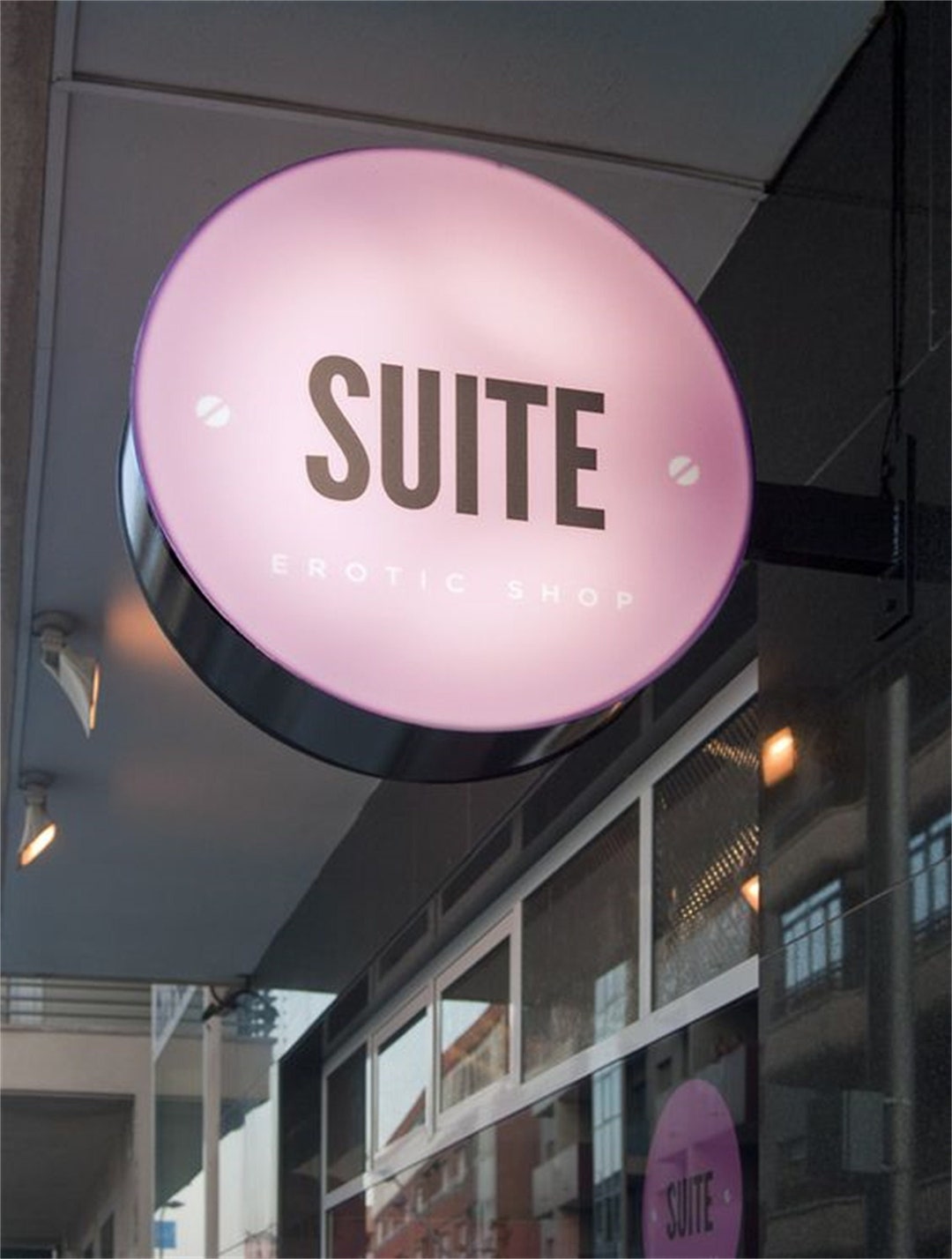 Custom Circle Backlit Logo Sign for Business Decor Logo - Etsy