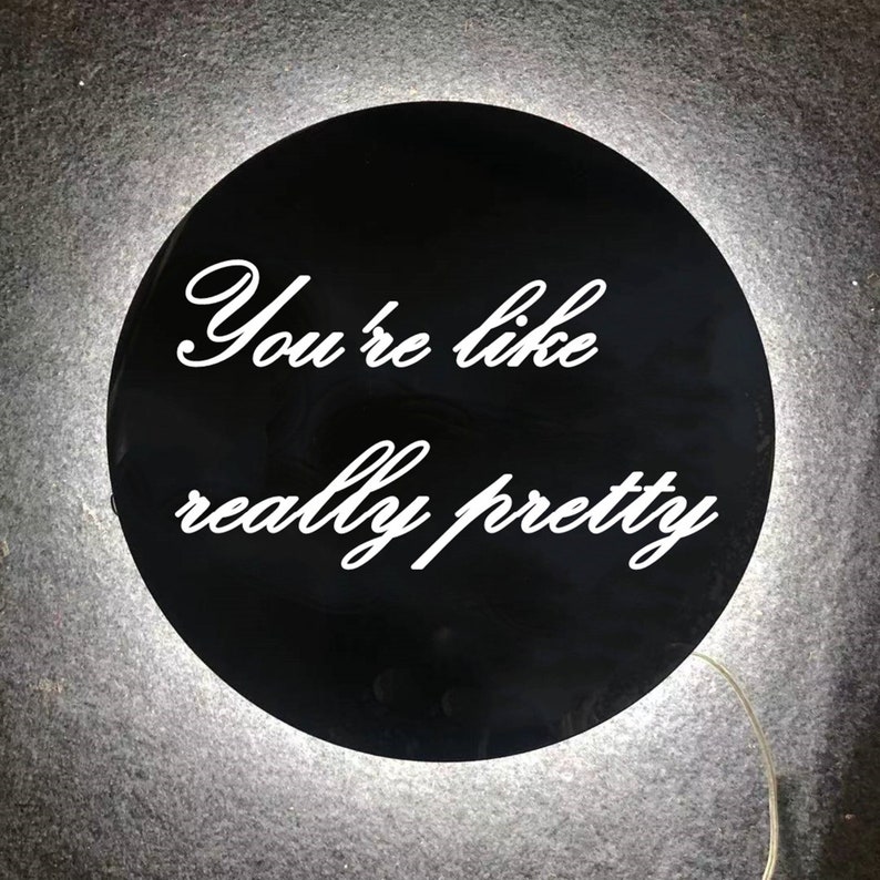 Custom Circle Backlit Logo Sign for Business Decor Logo - Etsy